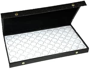 Amazon.com: Gem Jars Display Case 50 White Gemstone Storage Container ...