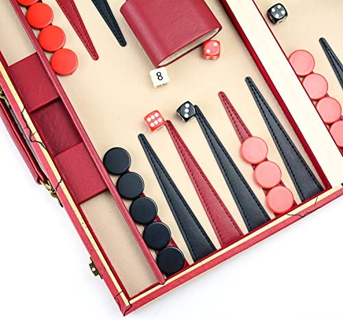 Backgammon Set, Classic Backgammon Board Game with Vintage American ...