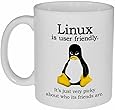 Amazon.com | Funny Linux Coffee or Tea Mug -Linux Is User Friendly - Geek Mug - Office Mug ...
