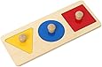 Amazon.com: Montessori Multiple Shape Puzzle First Shapes Jumbo Knob ...