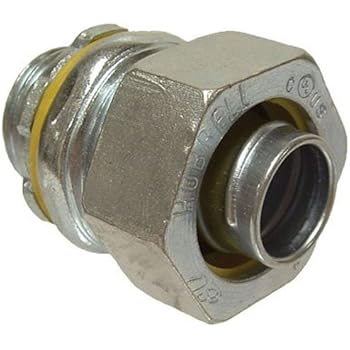 Hubbell-Raco 3512-8 Connector, Liquid Tight, Straight, Flex and Type B ...