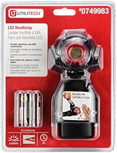 Utilitech LED Head Lamp 150 Lumens Camping Household Light Flashlight ...