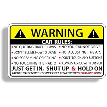Amazon.com: Funny SxS Warning Decal Off Road UTV Side By Side Sticker ...