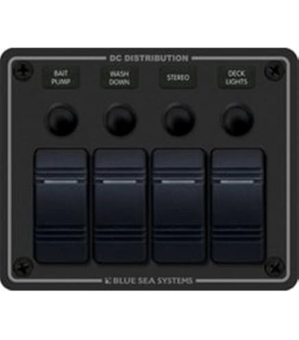 Blue Sea Systems 3113 6 Circuit Blank Surface Mount System Enclosure ...