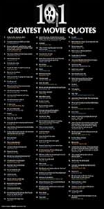 Amazon.com: 101 Greatest Movie Quotes Classic Film Lines Decorative ...