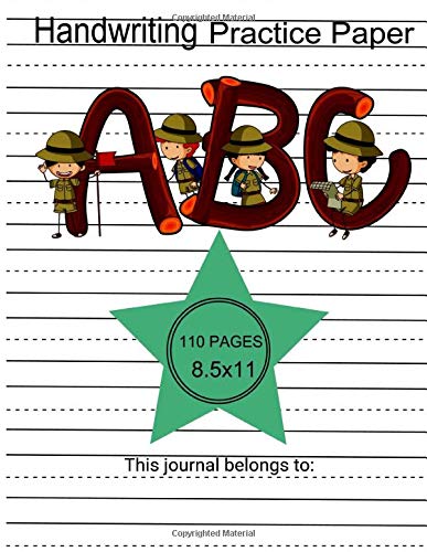 Handwriting Practice Paper: Wide ruled Handwriting Book For Kids.For ...