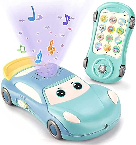 DMG Mobile Phone Toy, 13 Functions Button Car Shape Pretend Cell Phone ...