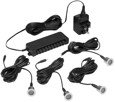 Micromark, Kit of 4 Blue LED Deck Lights 32mm: Amazon.co.uk: Lighting