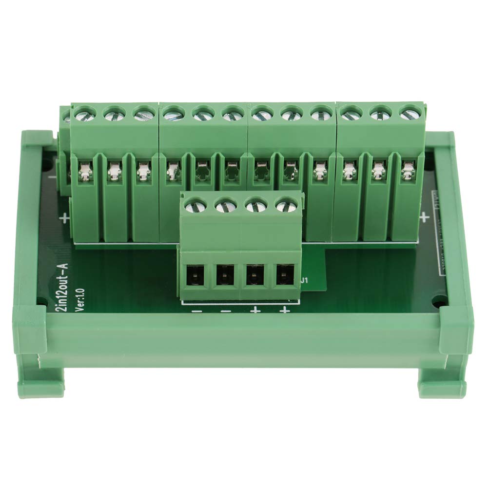 Rail DIN Distribution Power Position 12 Board, Breakout Mount Board ...