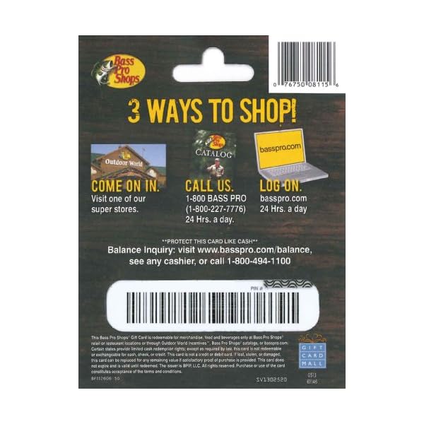 Bass Pro Shops Gift Card - Deportivos.com