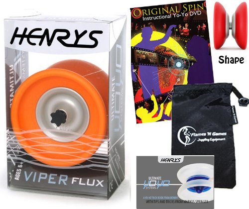 Buy Henrys VIPER FLUX Pro YoYo (Orange) Professional Off String (4A ...