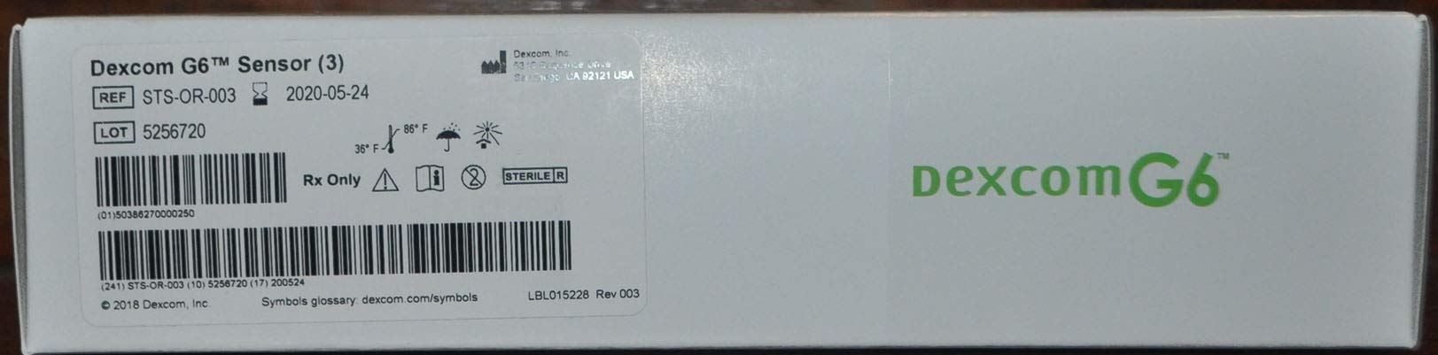 Dexcom G6 Sensors 3ct - 2020