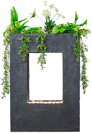 Primrose Milano Rain Water Feature with Planter and Lights H77cm by ...