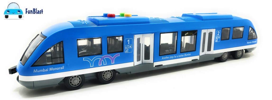 Buy FunBlast Mumbai Monorail Train Toy for Kids, Big Size Train Set for ...