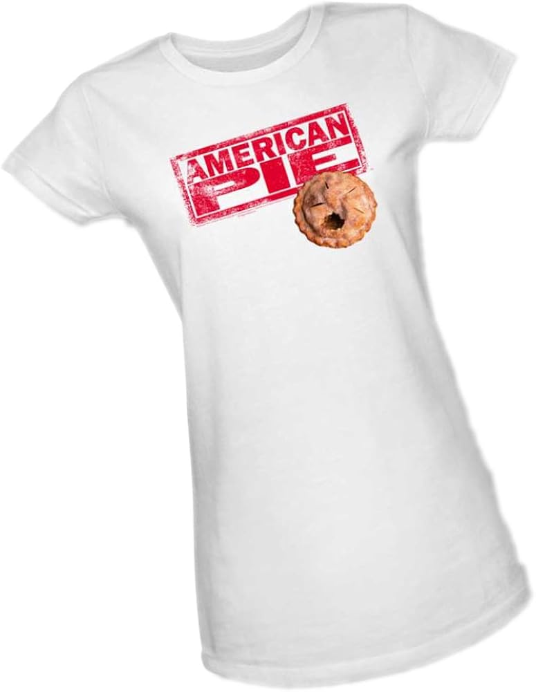 Amazon.com: Movie Logo -- American Pie Crop Sleeve Fitted Juniors T ...