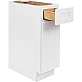 Amazon.com: ONESTOCK 12-Inch Kitchen Base Cabinet with Drawer, White ...