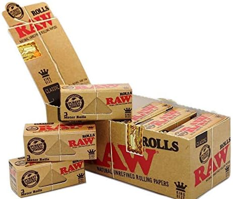 Raw Classic Rolls 12 Rolls of 3 m, Brown price in Saudi Arabia | Amazon ...