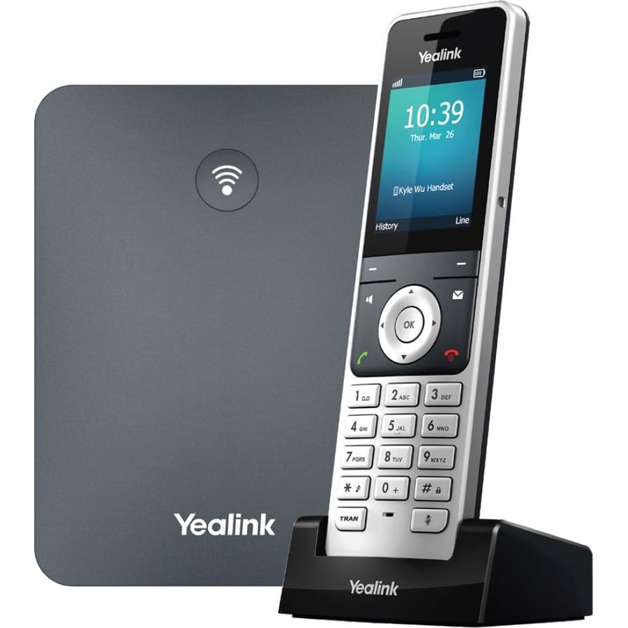 Yealink W76P IP Phone - Cordless - Corded - DECT - Wall Mountable ...