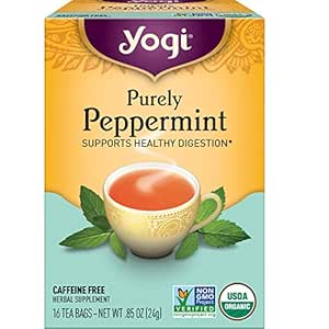 Amazon.com : Yogi Tea - Purely Peppermint Tea (4 Pack) - Supports ...