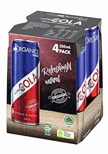 ORGANICS by Red Bull Simply Cola, 4 Pack of 250 ml: Amazon.com.au ...