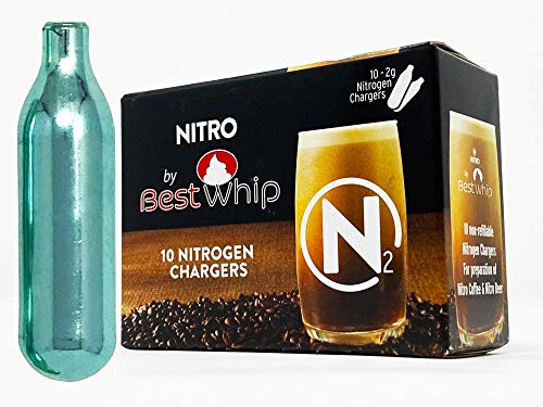 Pure Nitrogen Cartridges for Nitro Cold Brew Coffee - N2 Cartridge 10 ...