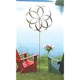 Amazon.com: Ancient Graffiti 15-Inch Staked Feather Kinetic Spinner ...