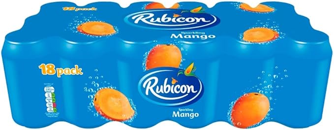Rubicon Sparkling Mango Juice Drink, 18x330ml: Amazon.co.uk: Grocery