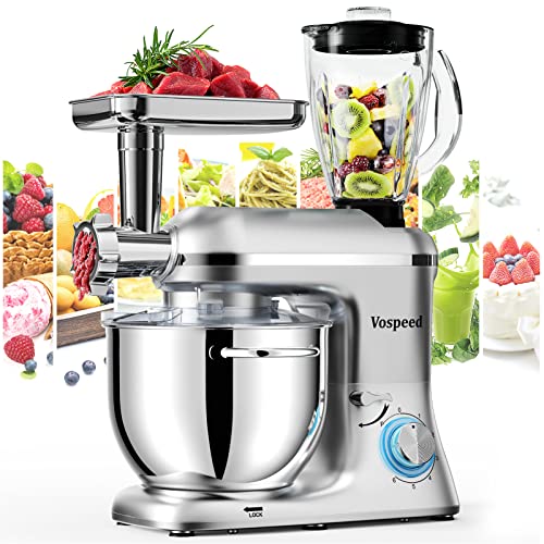 Vospeed 9 IN 1 Stand Mixer, 850W Tilt-Head Multifunctional Electric ...