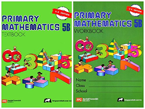 Primary Mathematics 5B SET--Textbook and Workbook: Singapore Math Inc ...