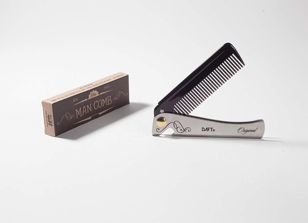 DAFT® ‘Orginal Black’ Man Comb. The Ultimate Tool for your Hair, Beard ...