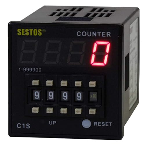 Digital Counter C1S-R-220 AC 100-240V Maximum Speed 5kcps. NPN and PNP ...