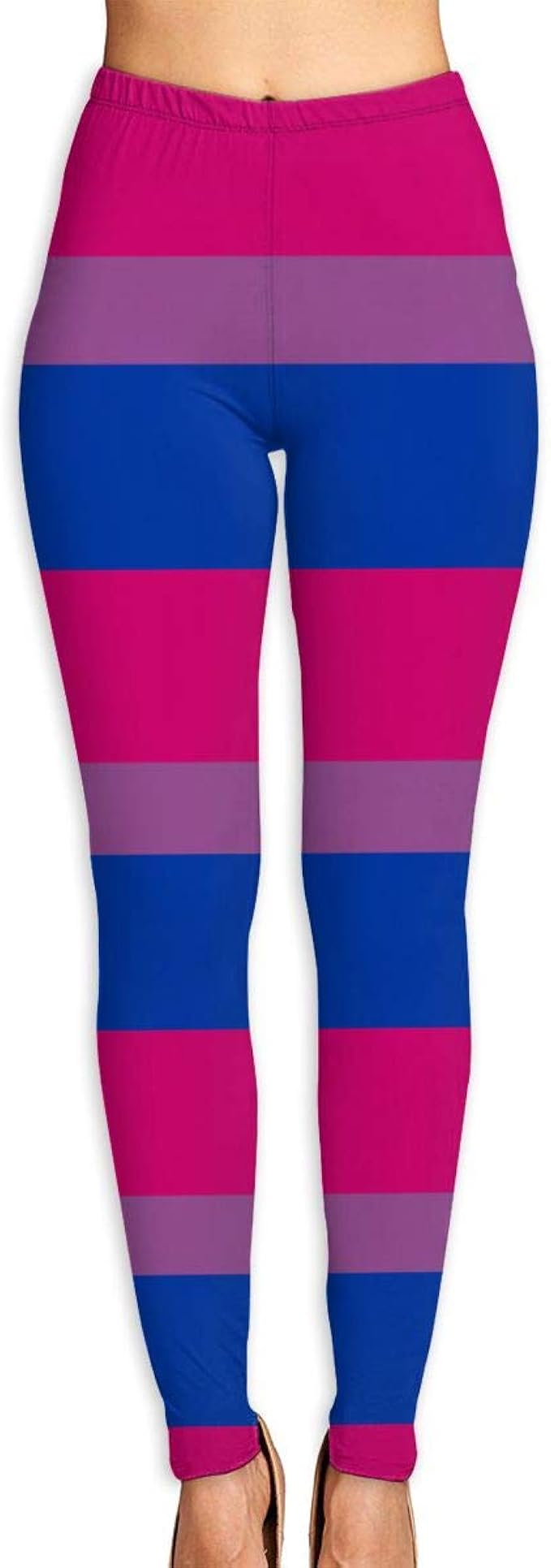 Women's Buttery Soft Classic Fashion Bisexual Pride Flag Print Leggings ...