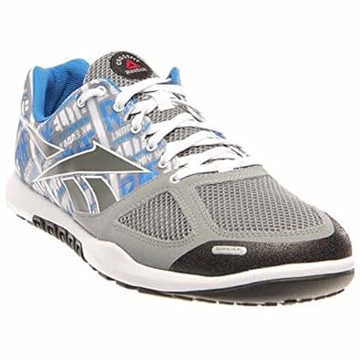 Amazon.com | Reebok Mens CrossFit Nano 2.0 Tin Grey-Blue Sport-Black ...