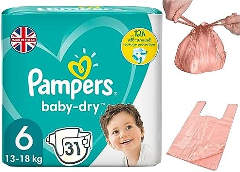 Nappies Size 6, Baby Nappies, Disposable Nappies for Newborn Baby ...