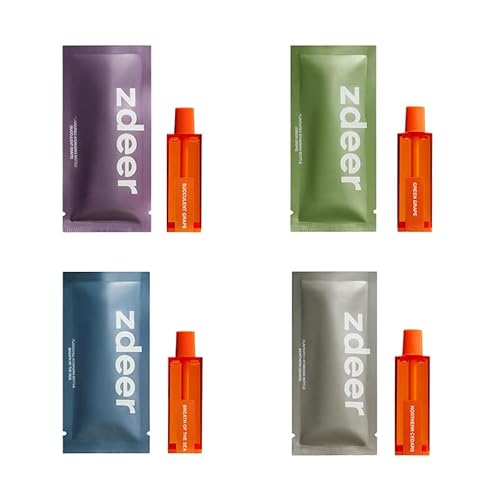 ZDEER Smart Electric Oral Spray Refill, Fresh Oral Spray Refills, Long-Lasting, 4 Minty & Fruity ...