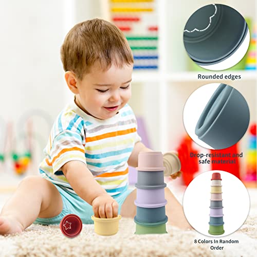 Nesting Cups Educational Toys Baby Stacking Cups Toy Set - 9 Piece ...