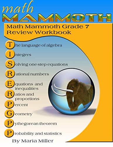 Math Mammoth Grade 7 Review Workbook: Miller, Maria: 9781516979547 ...