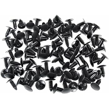 Amazon.com: GM Nylon Push Retainer Clips- Fits 1/4" Hole- 13/16" Long ...