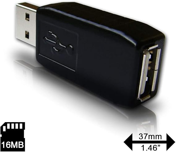 Keygrabber 16mb Black Usb Hardware Keylogger Uk Computers And Accessories