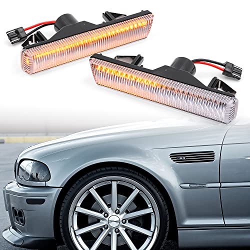 NSLUMO Sequential Amber LED Side Marker Lights for 2001-2006 BW E46 M3 ...