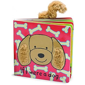 Amazon.com : Jellycat Soft Cloth Books, Puppy Tails : Plush Animal Toys ...