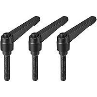Amazon.com: uxcell M8 x 32mm Handle Adjustable Clamping Lever Thread Push Button Ratchet Male ...