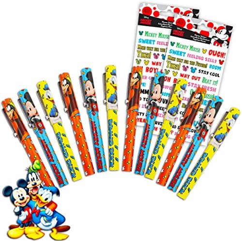 Disney Mickey Stationary Set Mickey Mouse Pens for Adults Kids - 12 ...