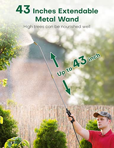 KIMO 3 Gallon Garden Sprayer, 20V 2.0Ah Battery Powered For Lawn and ...