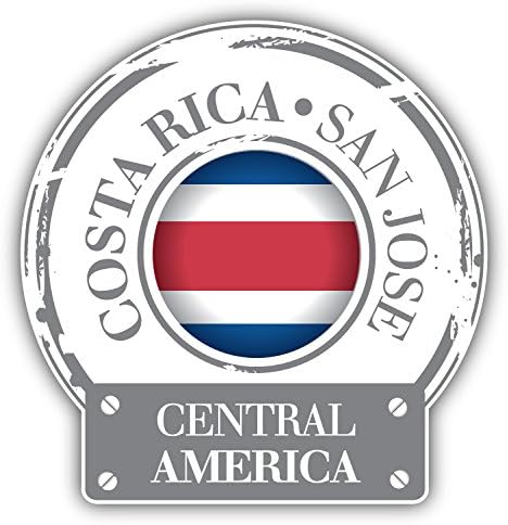 San Jose Costa Rica Flag Stamp Vinyl Sticker Pegatina Graphic Art Decal ...