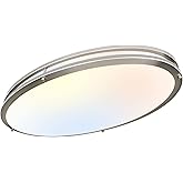 ASD LED 32 Inch Oval Flush Mount Light Fixture | 50W 3960LM 2700K-5000K ...