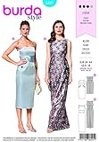 Amazon.com: Burda Ladies Sewing Pattern 6866 Floor Length Evening ...