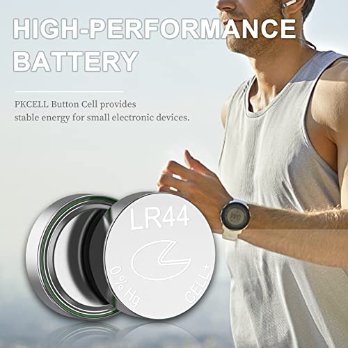 PKCELL LR44 Alkaline Button Cell, 1.5V A76 Batteries AG13 Coin Cell- 40Count | Pricepulse