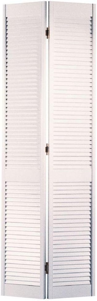 Masonite 36 In. x 80 In., Interior Bifold Door in White, Louver Louver ...