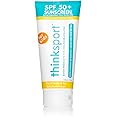 Amazon.com: Thinksport SPF 50+ Mineral Sunscreen – Safe, Natural ...